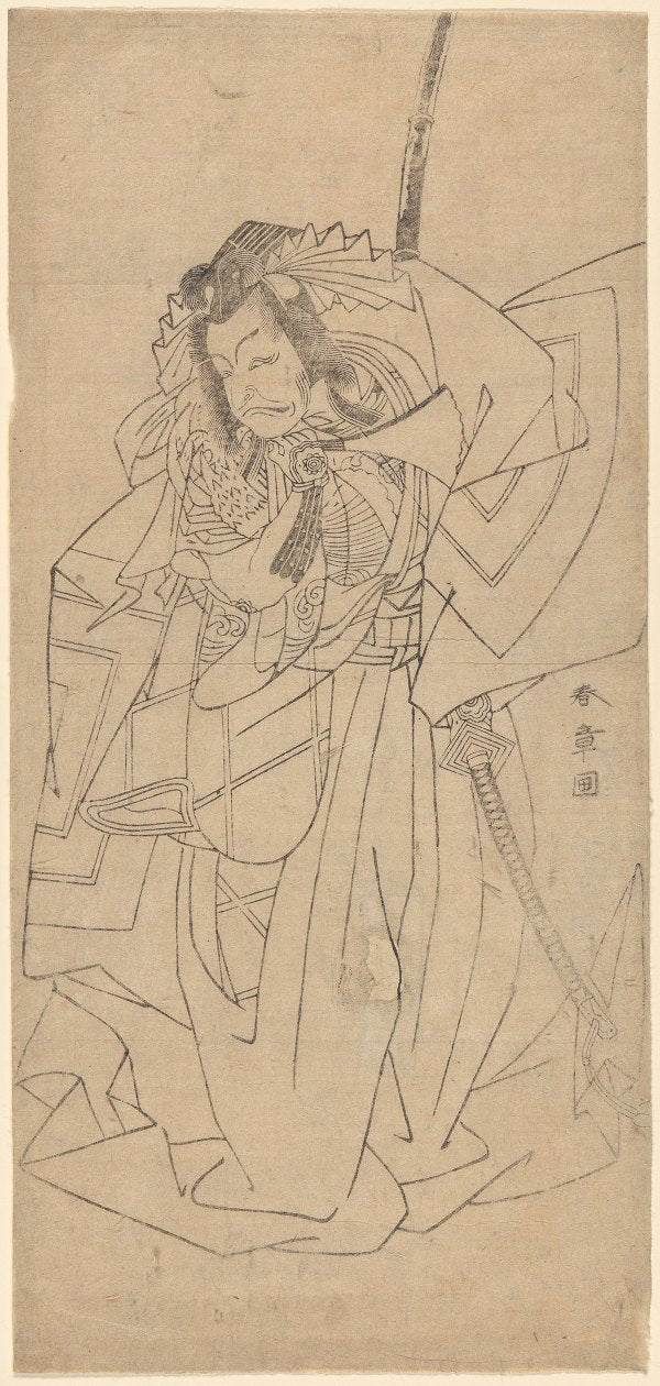 An Actor of the Ichikawa Family with Sword (18th Century) – MuseumPrints