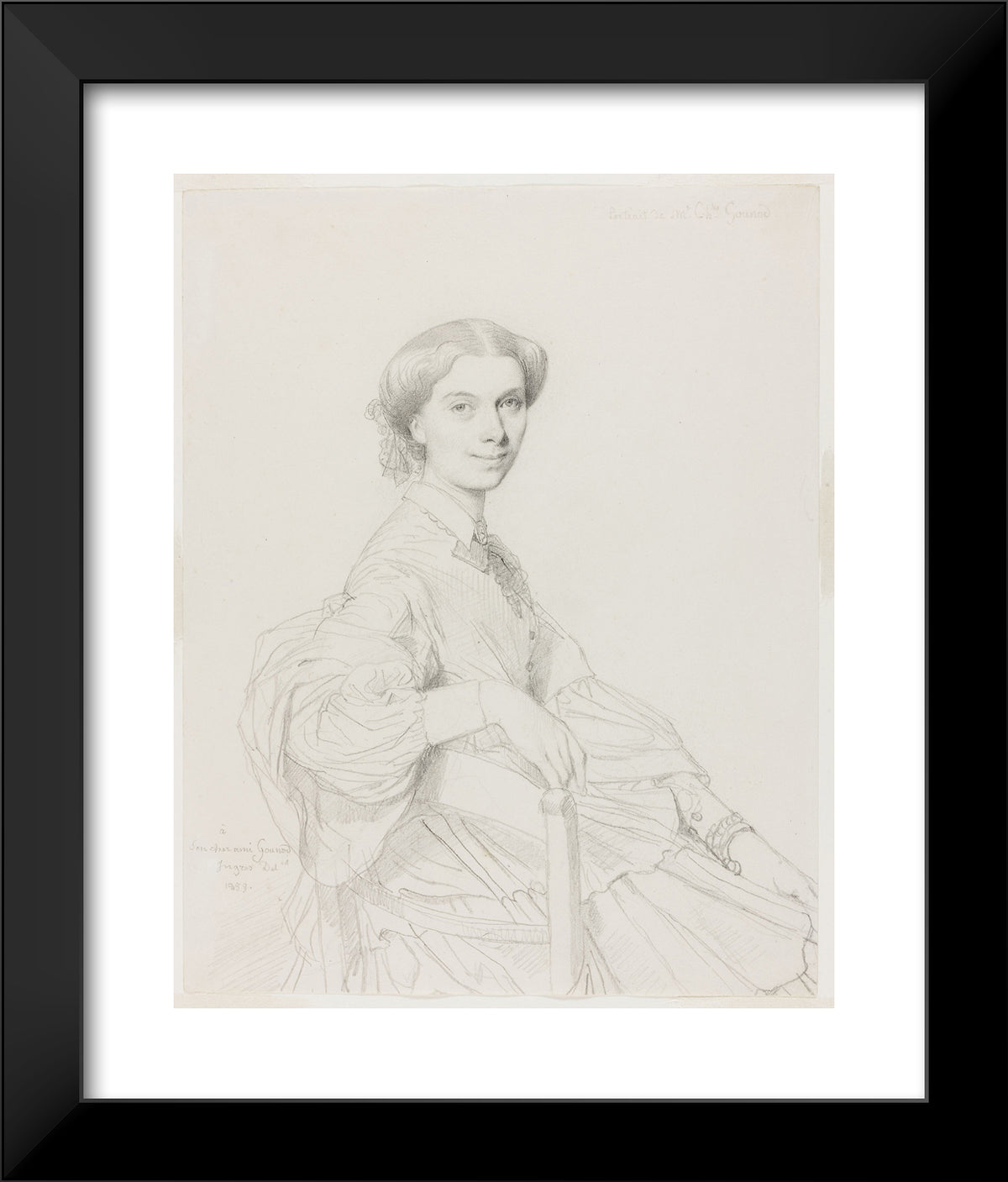 Madame Charles Gounod by Jean Auguste Dominique Ingres – MuseumPrints