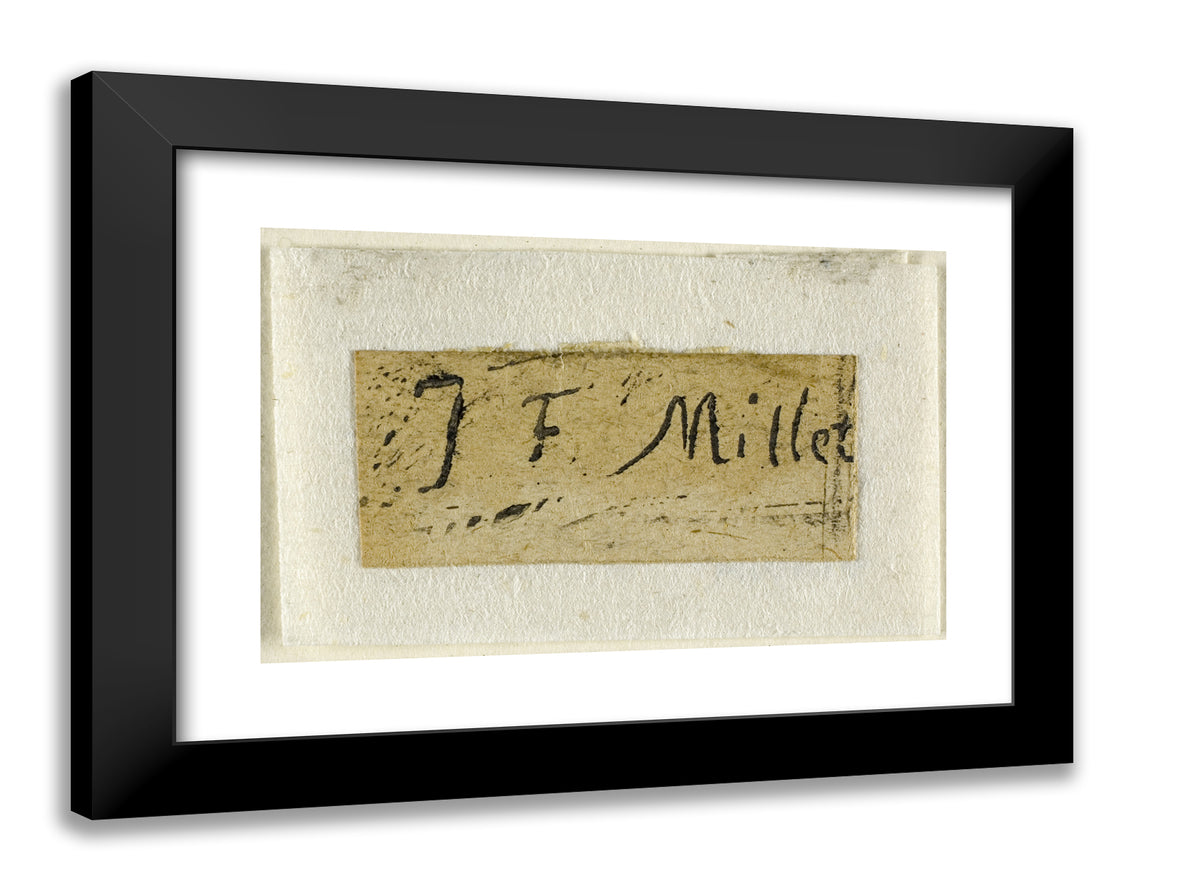 Signature Fragment from the Shepherdess by Jean Francois Millet ...