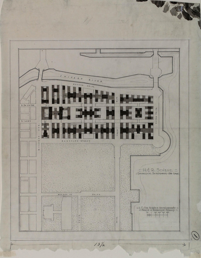 Illinois Central Air Rights Development, Chicago, Illinois, Scheme by ...