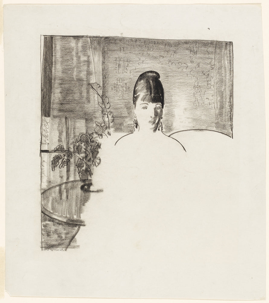 Sketch of Emma Bellows by George Wesley Bellows – MuseumPrints