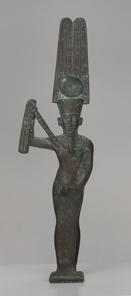Statuette of the God Min by Ancient Egyptian – MuseumPrints